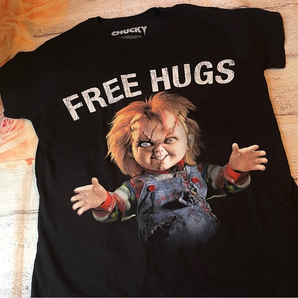 Tops | Free Hugs Chucky Short Sleeve Tshirt | Poshmark